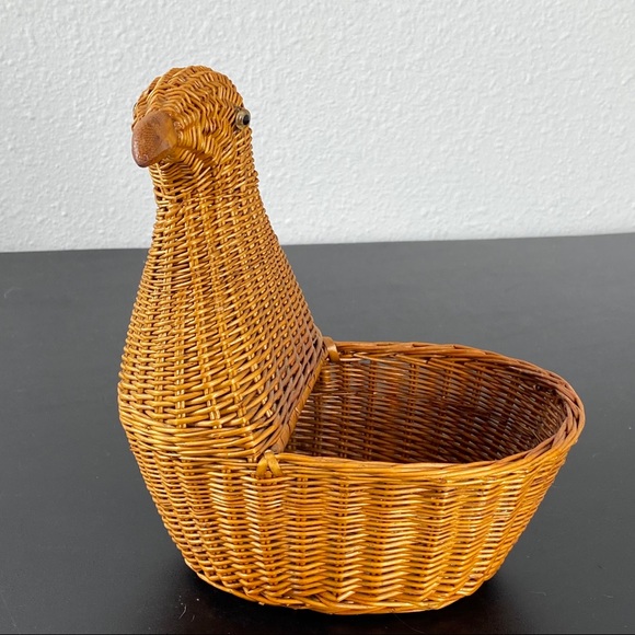 Accents | Vintage Wicker Bird Planter Basket Boho Farmhouse | Poshmark